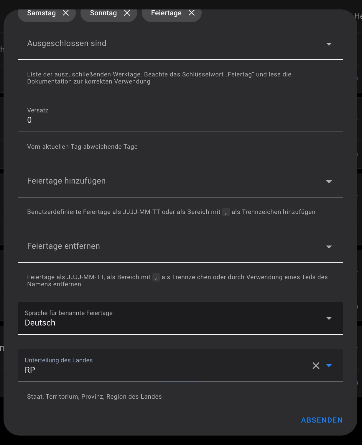 Workday Sensor - Henning Schwörer
